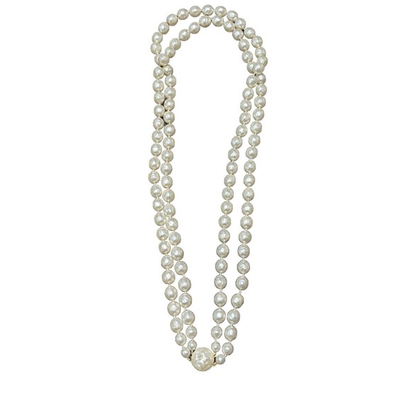 Richelieu | Jewelry | Vintage Richelieu Double Chain Pearl Necklace ...
